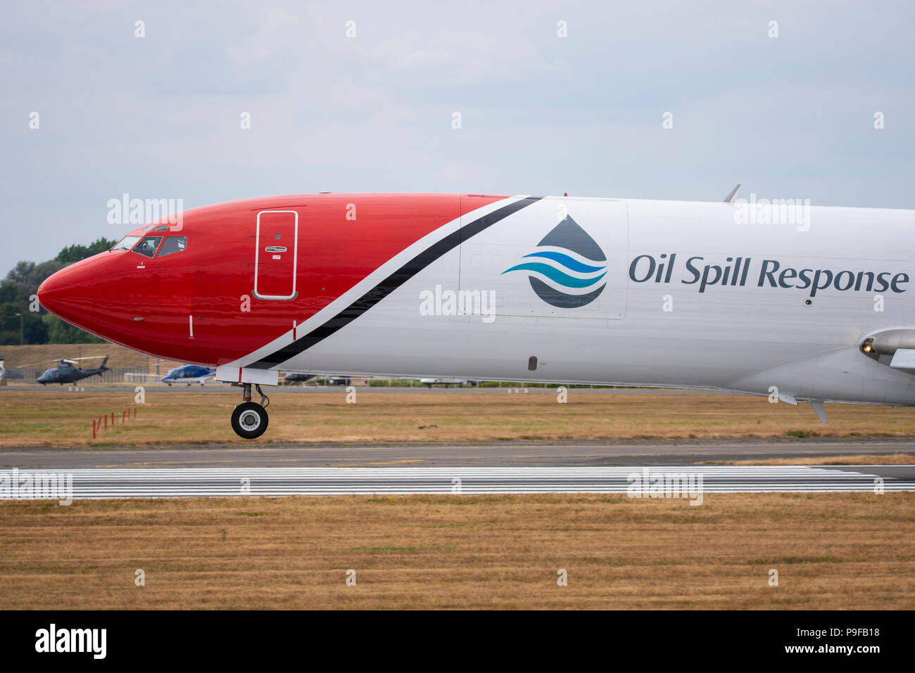 Oil Spill Response Boeing 727 jet plane during demonstration at the ...