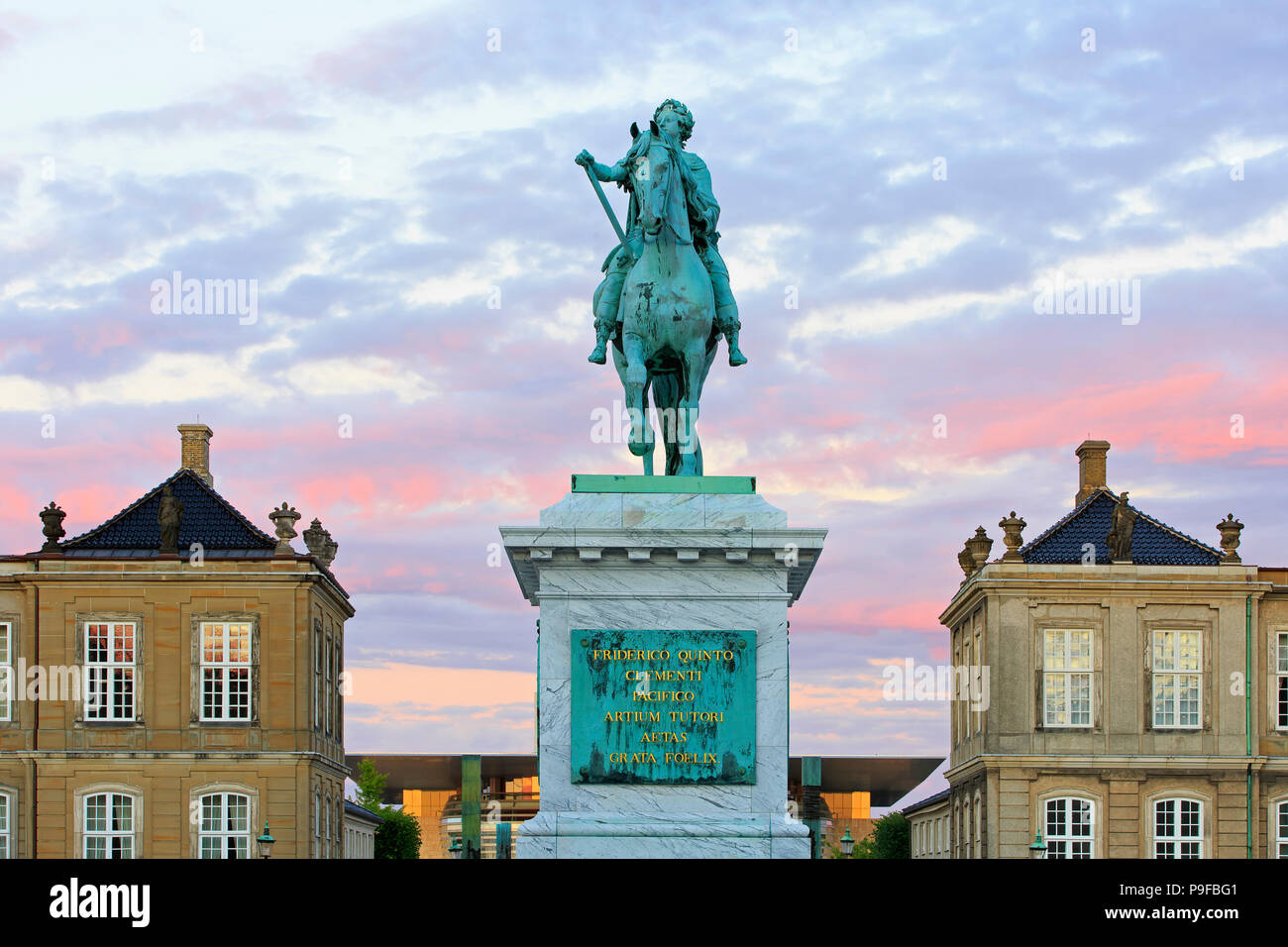 Equestrian statue of King Frederick V of Denmark (1723-1766) at ...