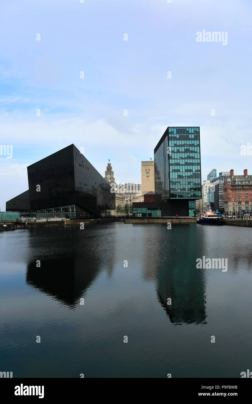 View over Canning Dock, Royal Albert Dock, George's Parade, Pier Head ...