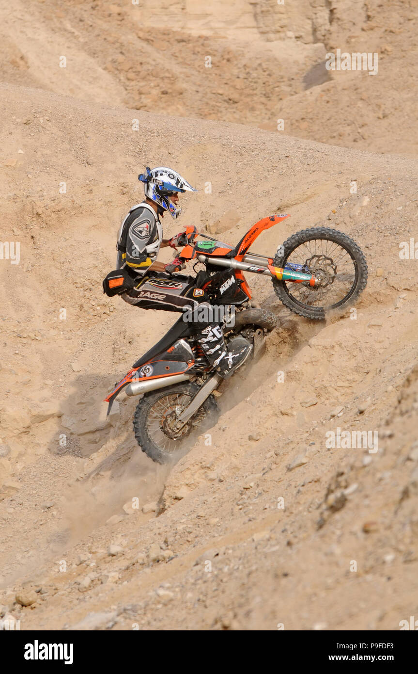 Motorcycle desert action Stock Photo - Alamy