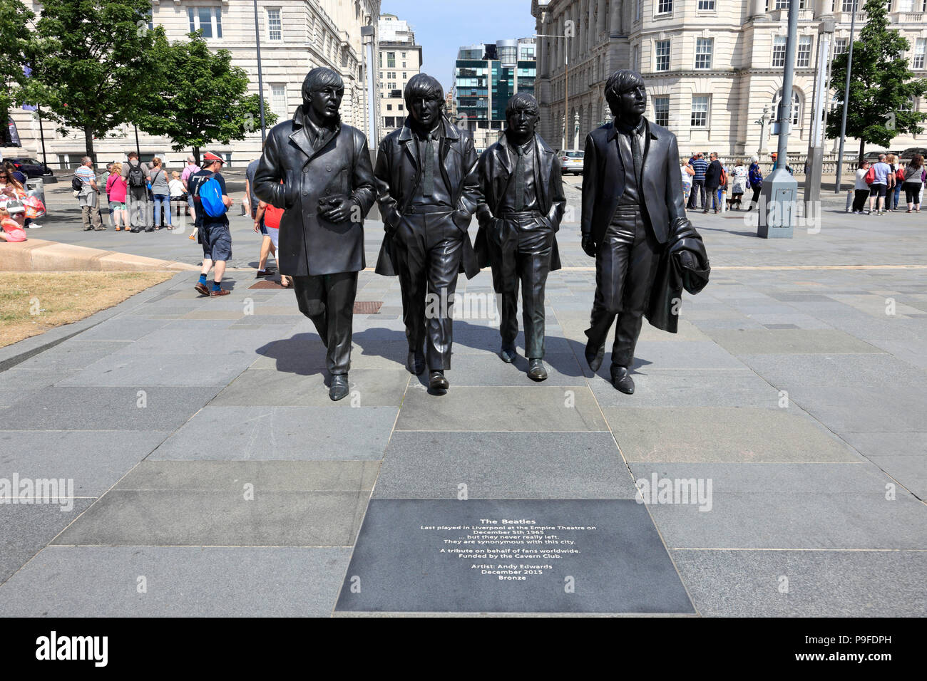 The Beatles statues, George's Parade, Pier Head, UNESCO World Heritage ...