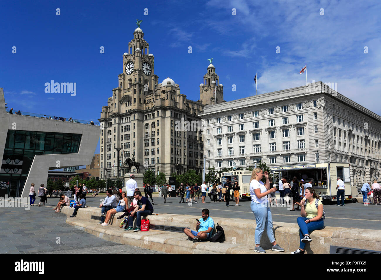 Royal Liver Building, George's Parade, Pier Head, UNESCO World Heritage ...