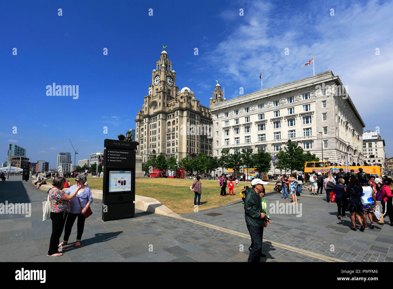 Royal Liver Building, George's Parade, Pier Head, UNESCO World Heritage ...