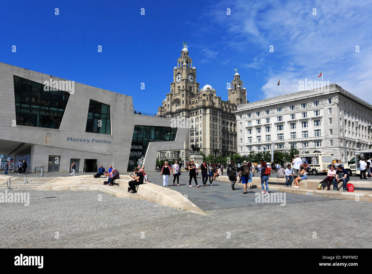 Royal Liver Building, George's Parade, Pier Head, UNESCO World Heritage ...