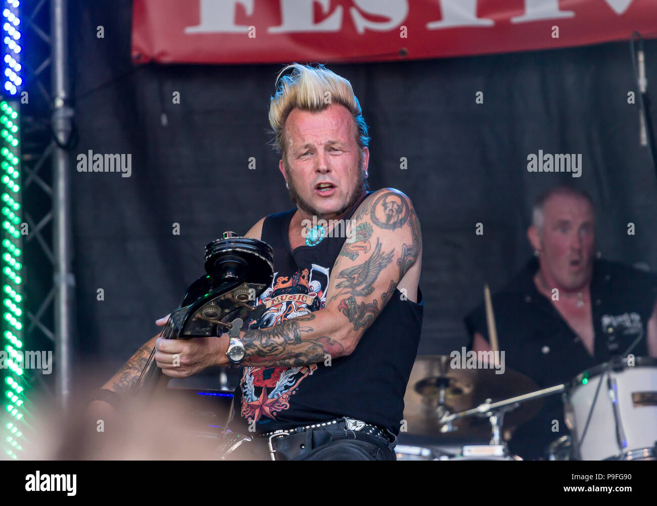 Delray Rockets Coleford Music festival Stock Photo - Alamy