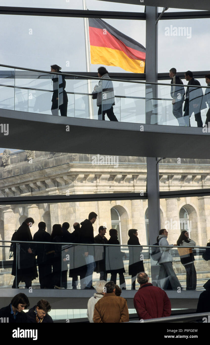 GERMANY, Berlin, Reichstag building today seat of german parliament ...