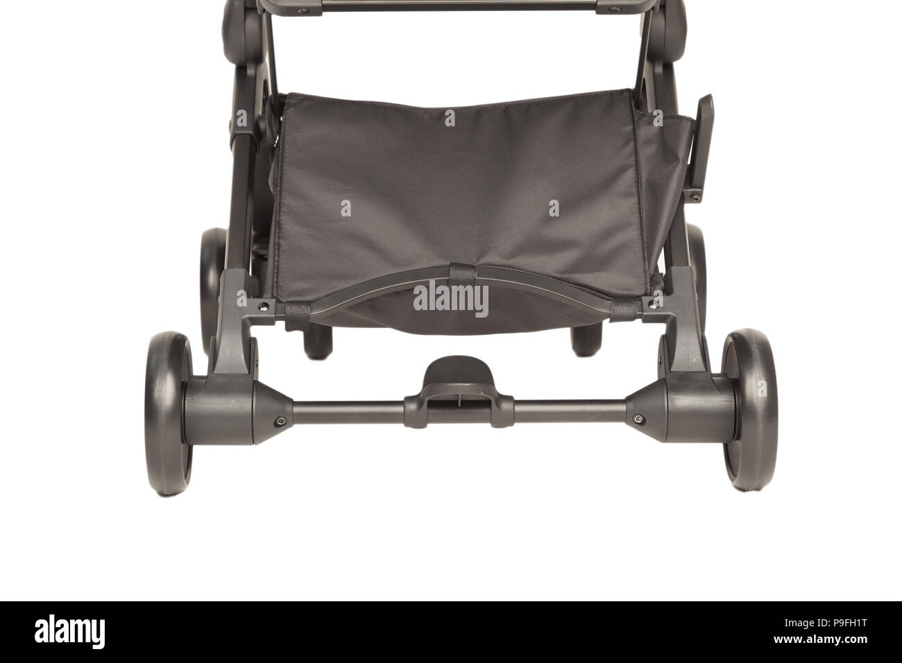A stroller on a white background, details of a stroller close-up Stock ...