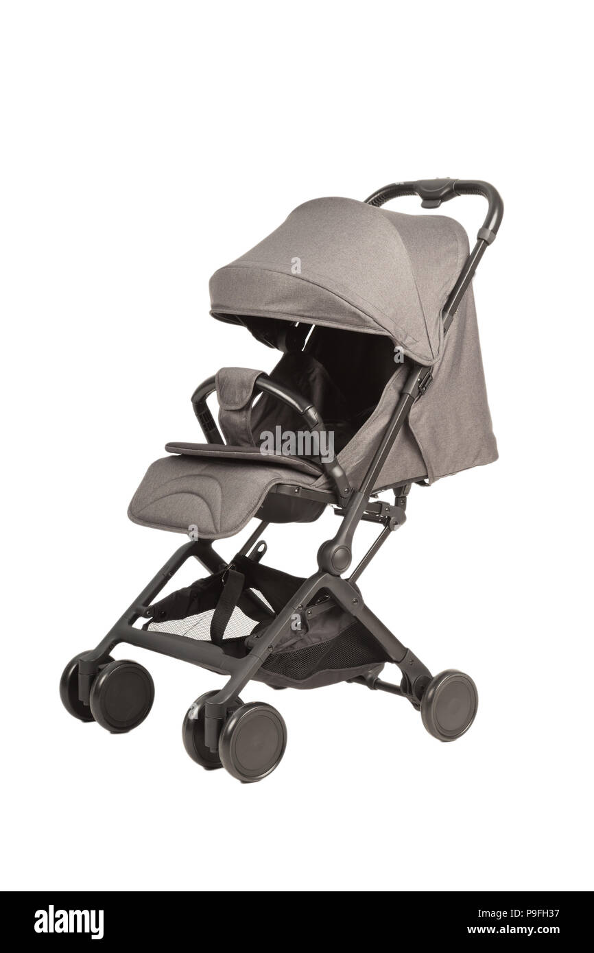 A stroller on a white background, modern design Stock Photo - Alamy