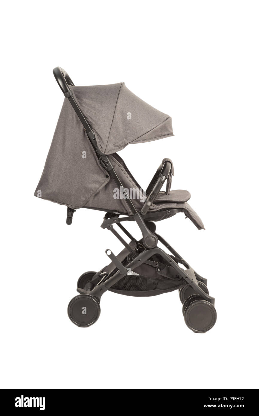 A stroller on a white background, modern design Stock Photo - Alamy