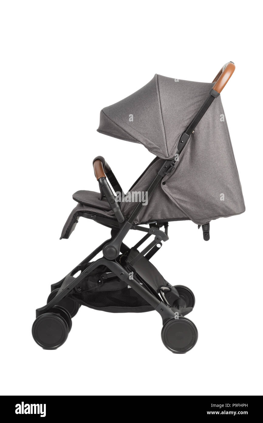 A stroller on a white background, modern design Stock Photo - Alamy