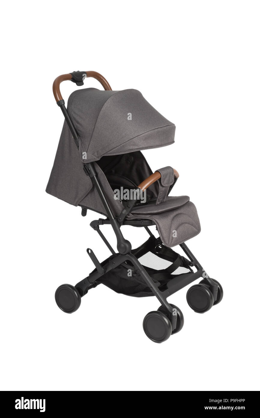 A stroller on a white background, modern design Stock Photo - Alamy