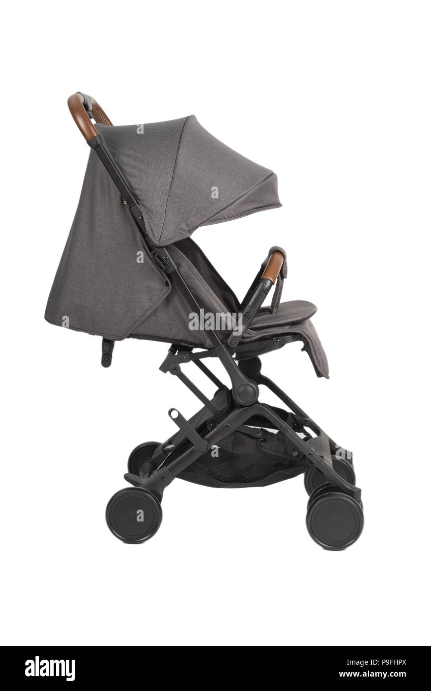 A stroller on a white background, modern design Stock Photo - Alamy