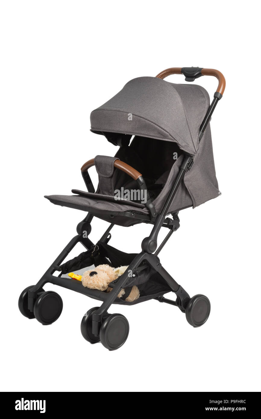 A stroller on a white background, modern design Stock Photo - Alamy
