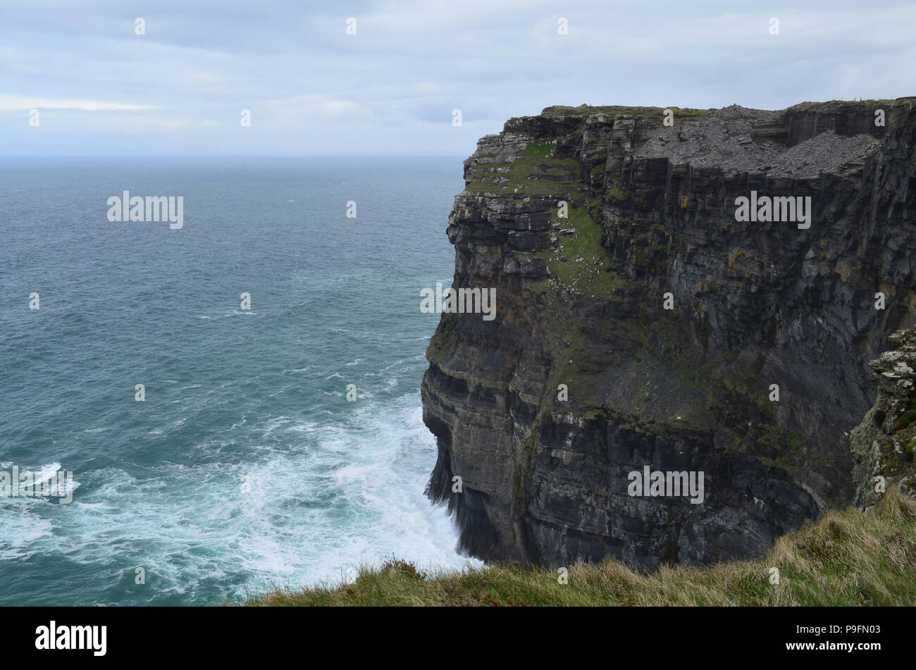 Beautiful landscape of galway bay and the cliffs of Moher Stock Photo ...