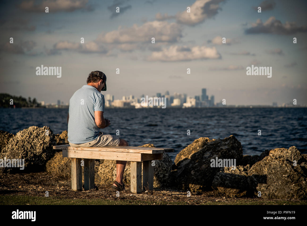 Skyline miami man hi-res stock photography and images - Alamy
