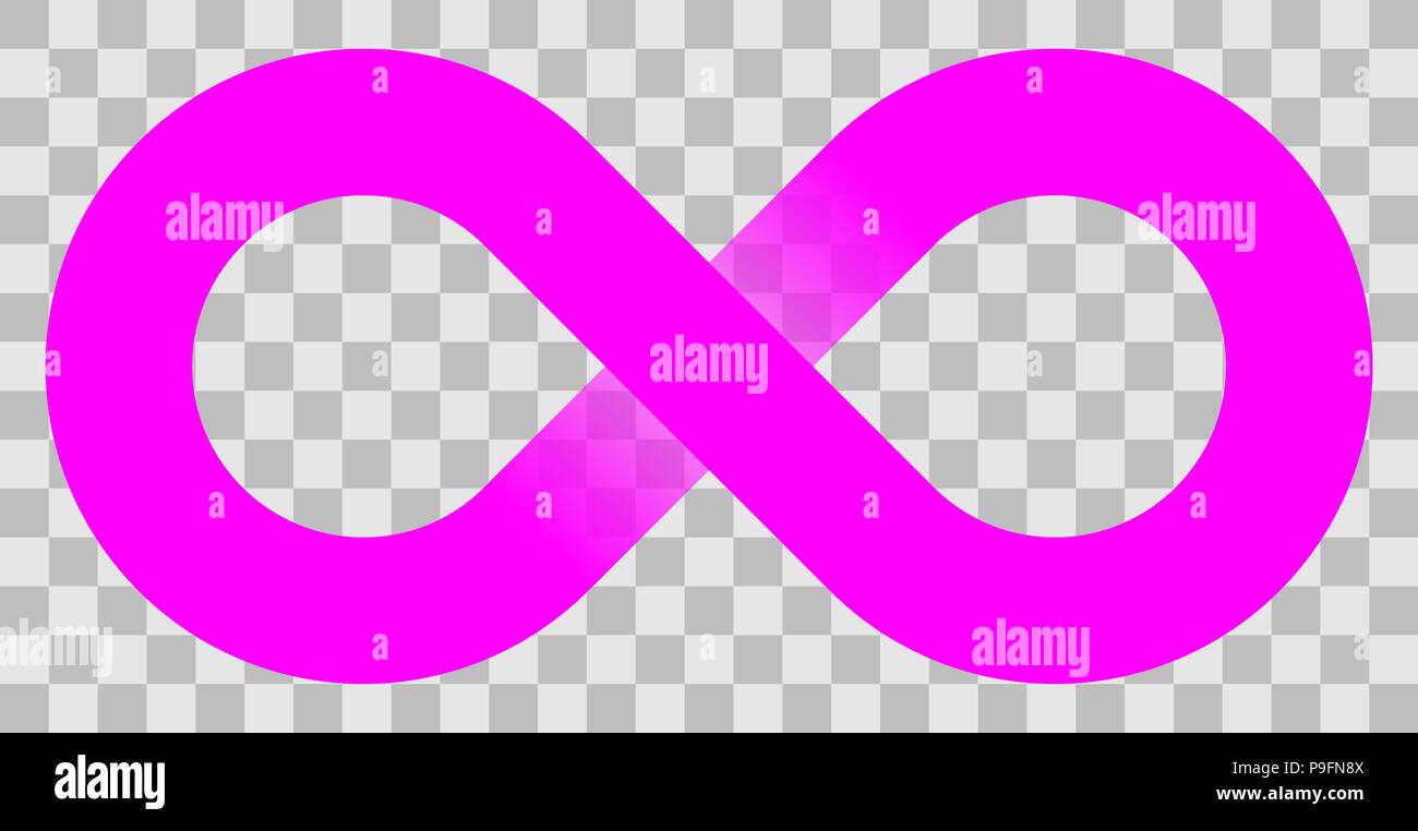 infinity symbol purple - simple with transparency eps 10 - isolated ...