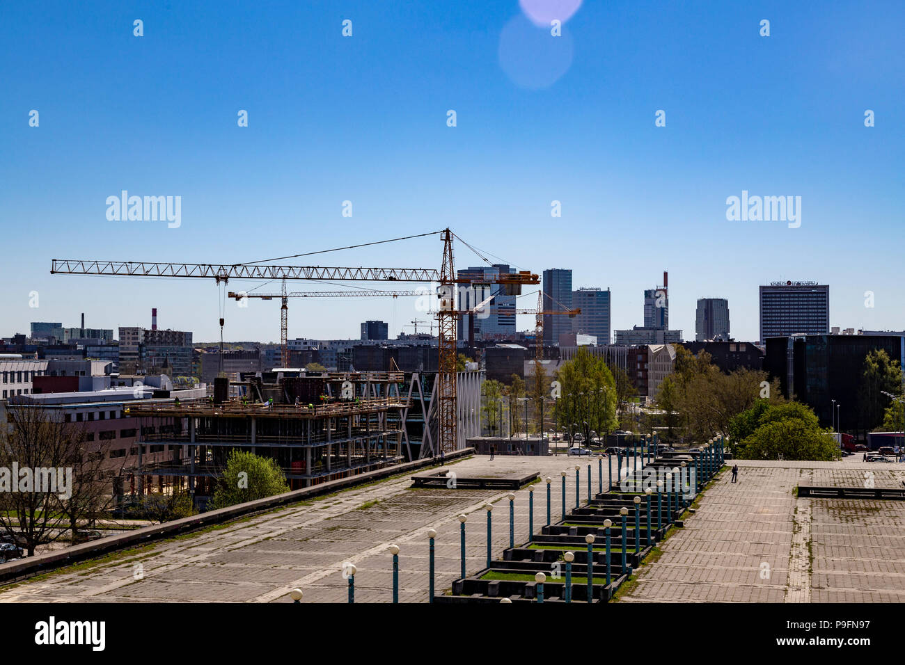 Linnahall, architecture of soviet era in Tallin, Estonia Stock Photo ...