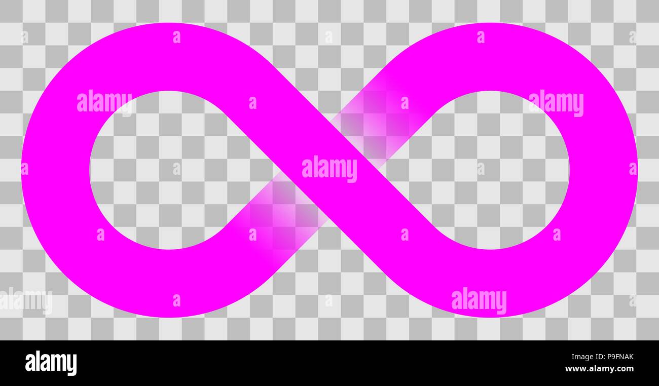 infinity symbol purple - simple with transparency eps 10 - isolated ...