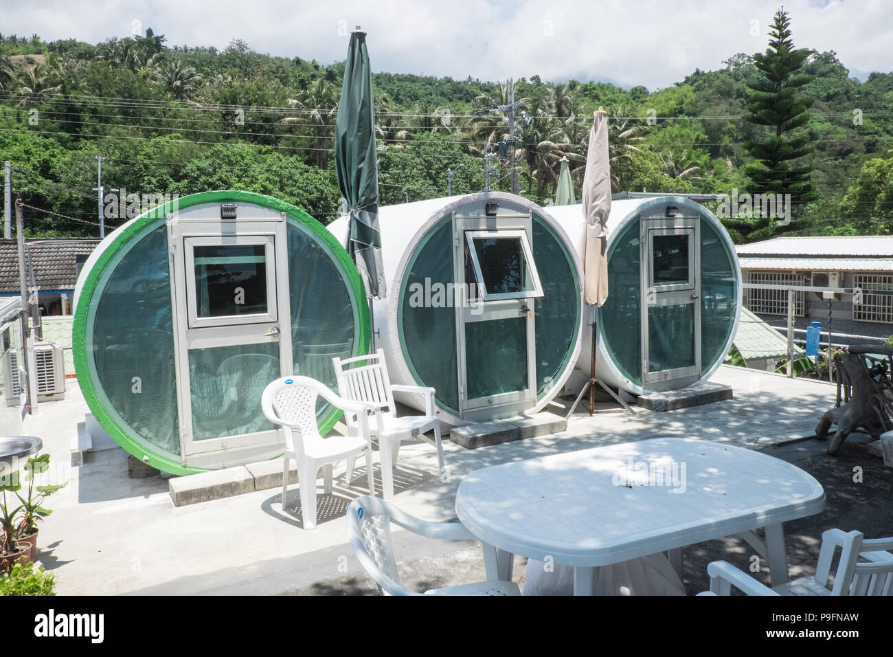 Concrete,pipe,tube,building,accommodation,beach,resort,near,Taichung ...