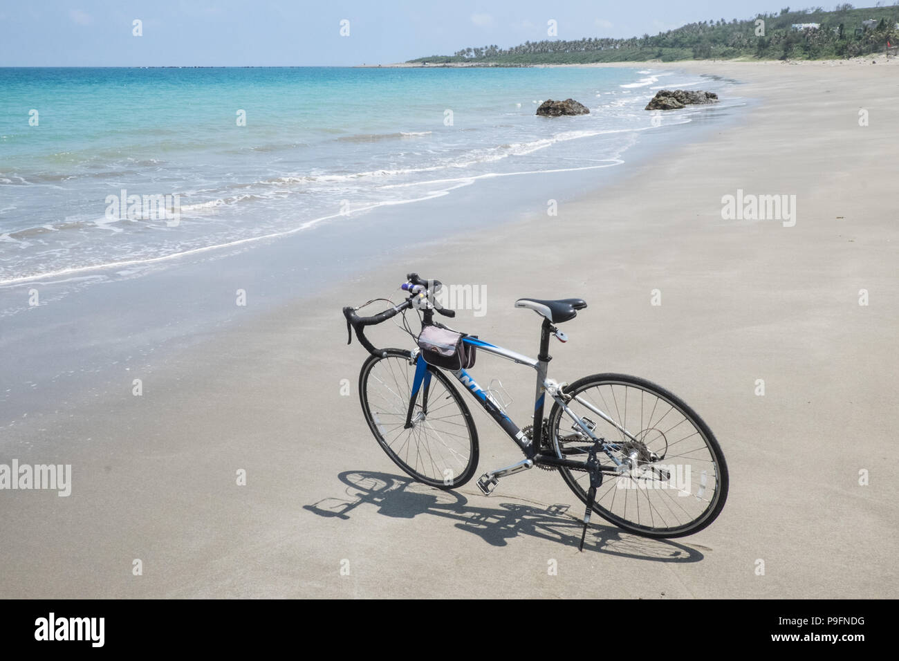 Cycling,bicycle,on,Shanyuan Beach,Route 11,country,loop,Taitung,East ...