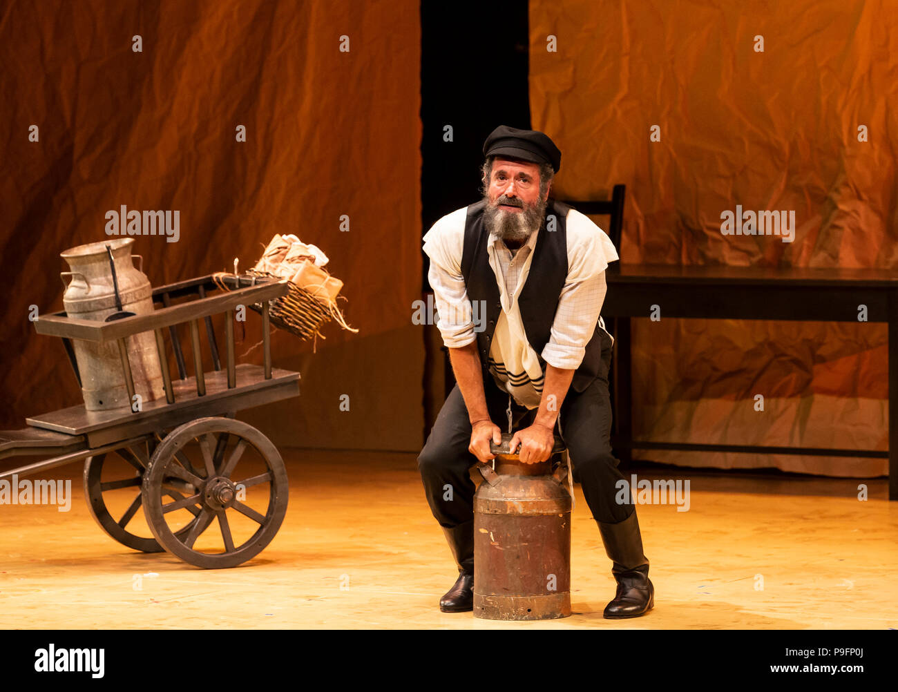 New York, United States. 15th July, 2018. Steven Skybell as Tevye ...