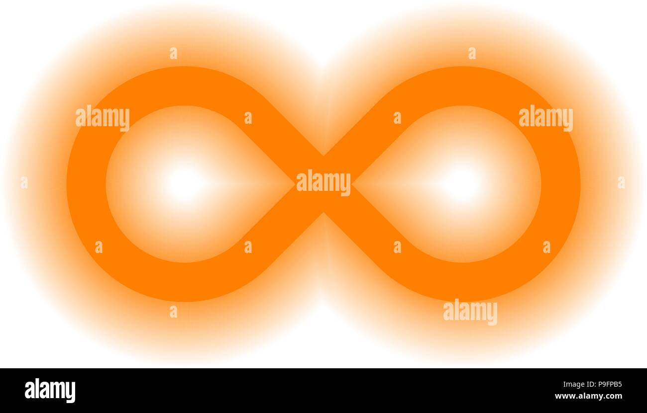 Infinity symbol glow hi-res stock photography and images - Alamy