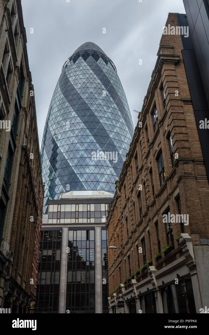 Gherkin Building in London Stock Photo - Alamy
