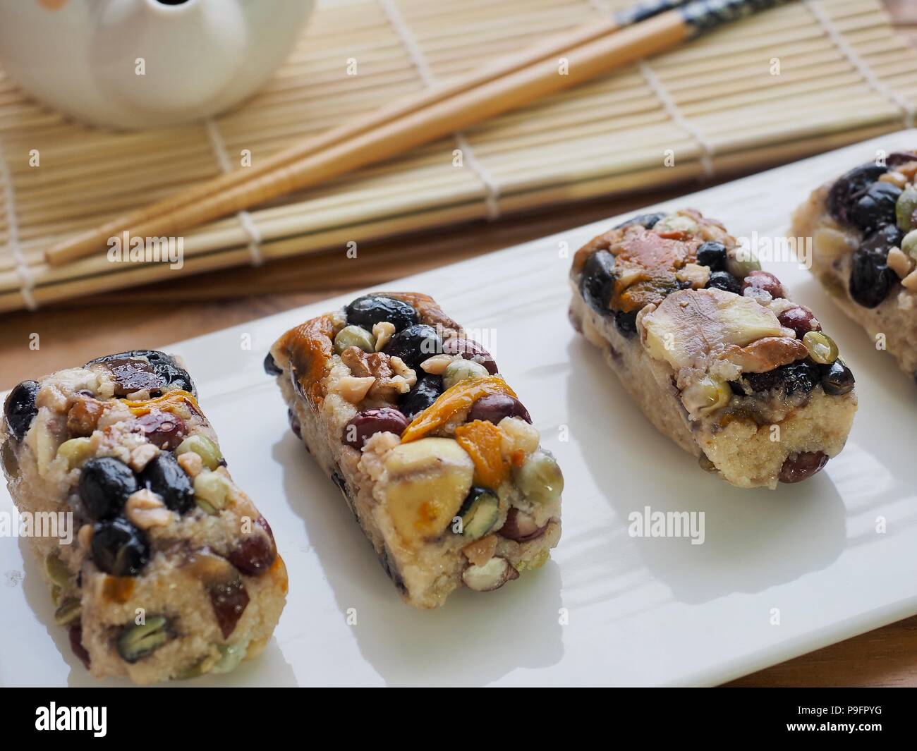 Korean food, nutrition rice cake Stock Photo - Alamy