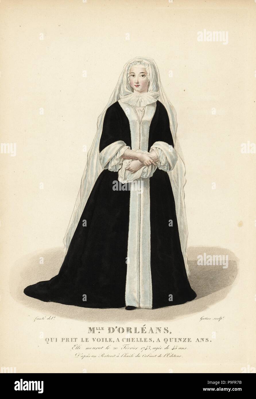 Louise Adelaide d'Orleans, later Abbess of Chelles, 1698-1743. She is ...