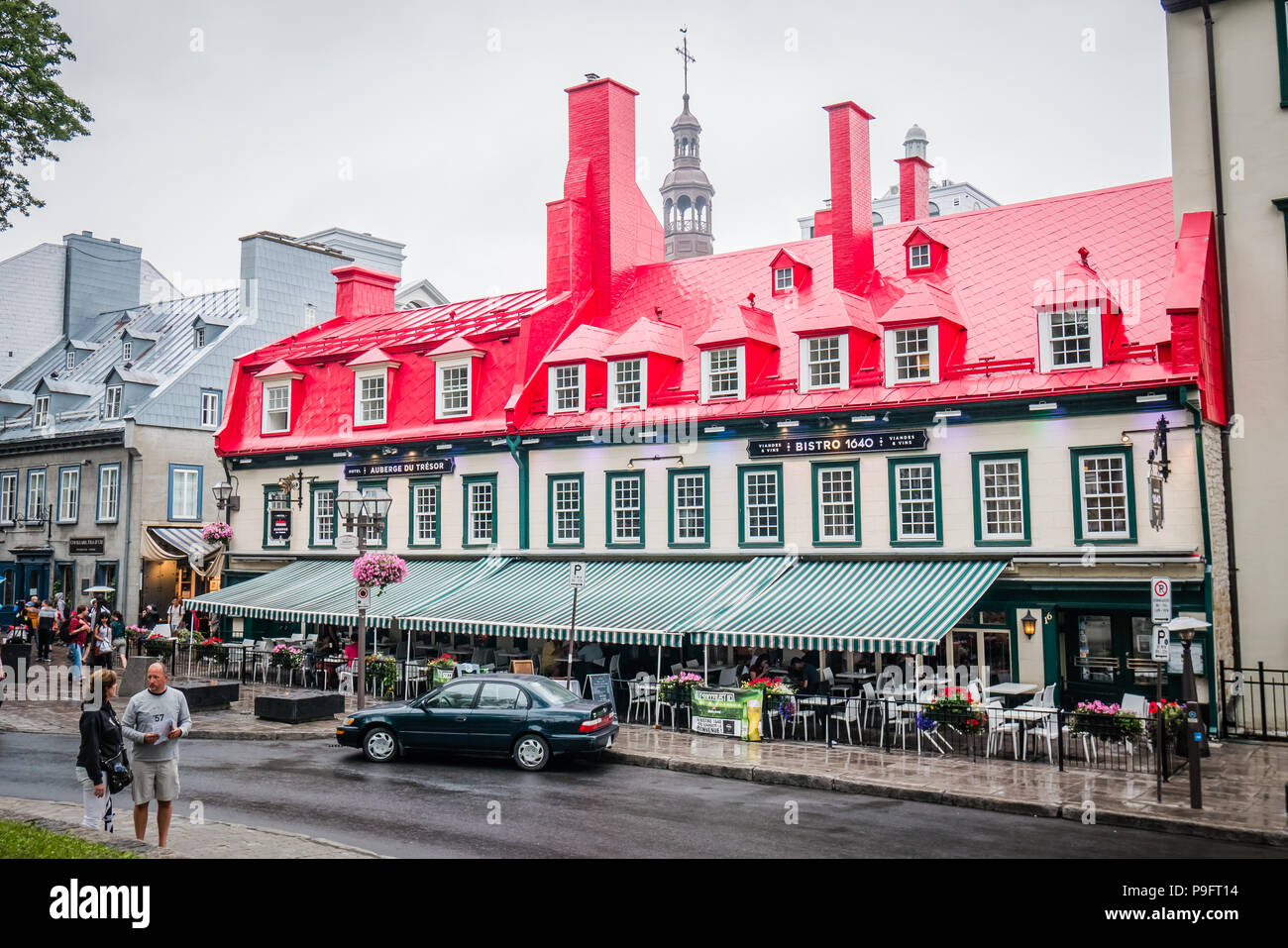 french restaurant quebec city Stock Photo - Alamy