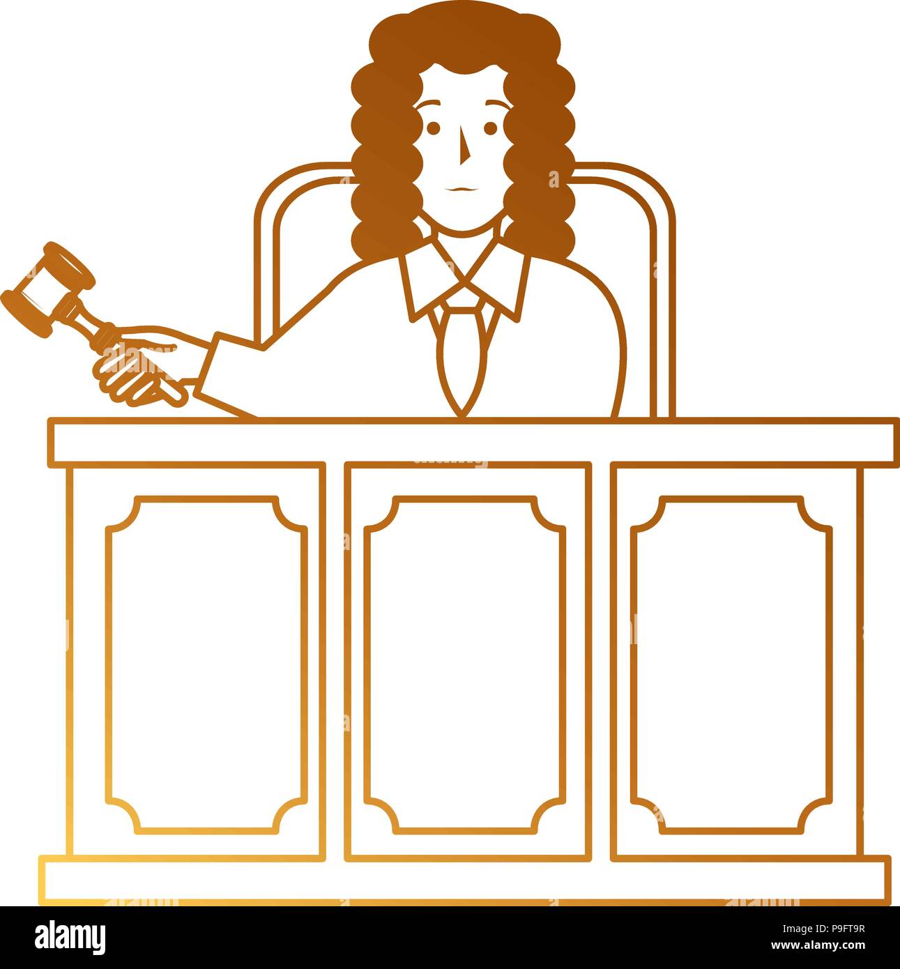 Judge podium hi-res stock photography and images - Alamy