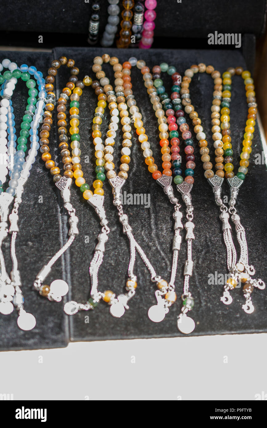 Set of praying beads of various colors Stock Photo - Alamy