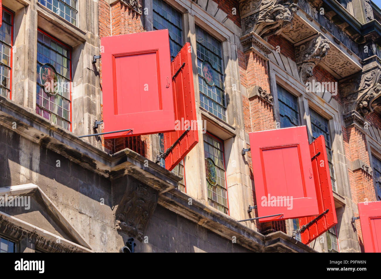 Ornate wooden shutters hi-res stock photography and images - Alamy