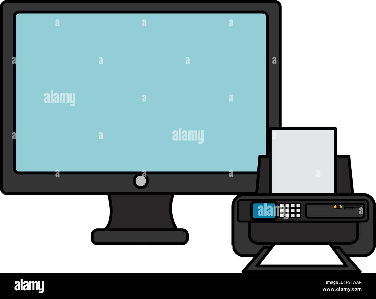 Printing display Stock Vector Images - Alamy