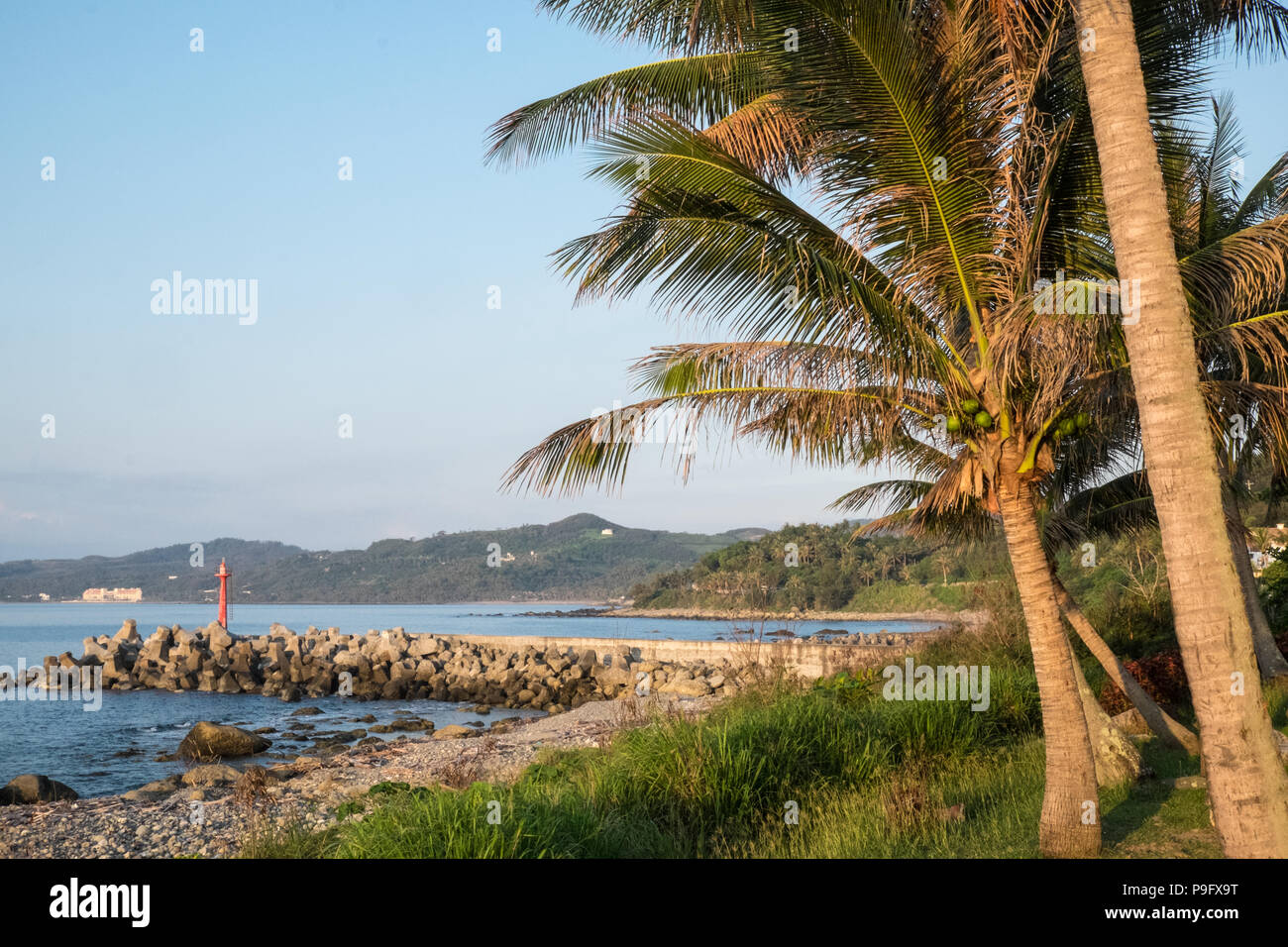 Xin Lin, beach,harbour, tropical,scenery,Taitung,Taitung County,East ...