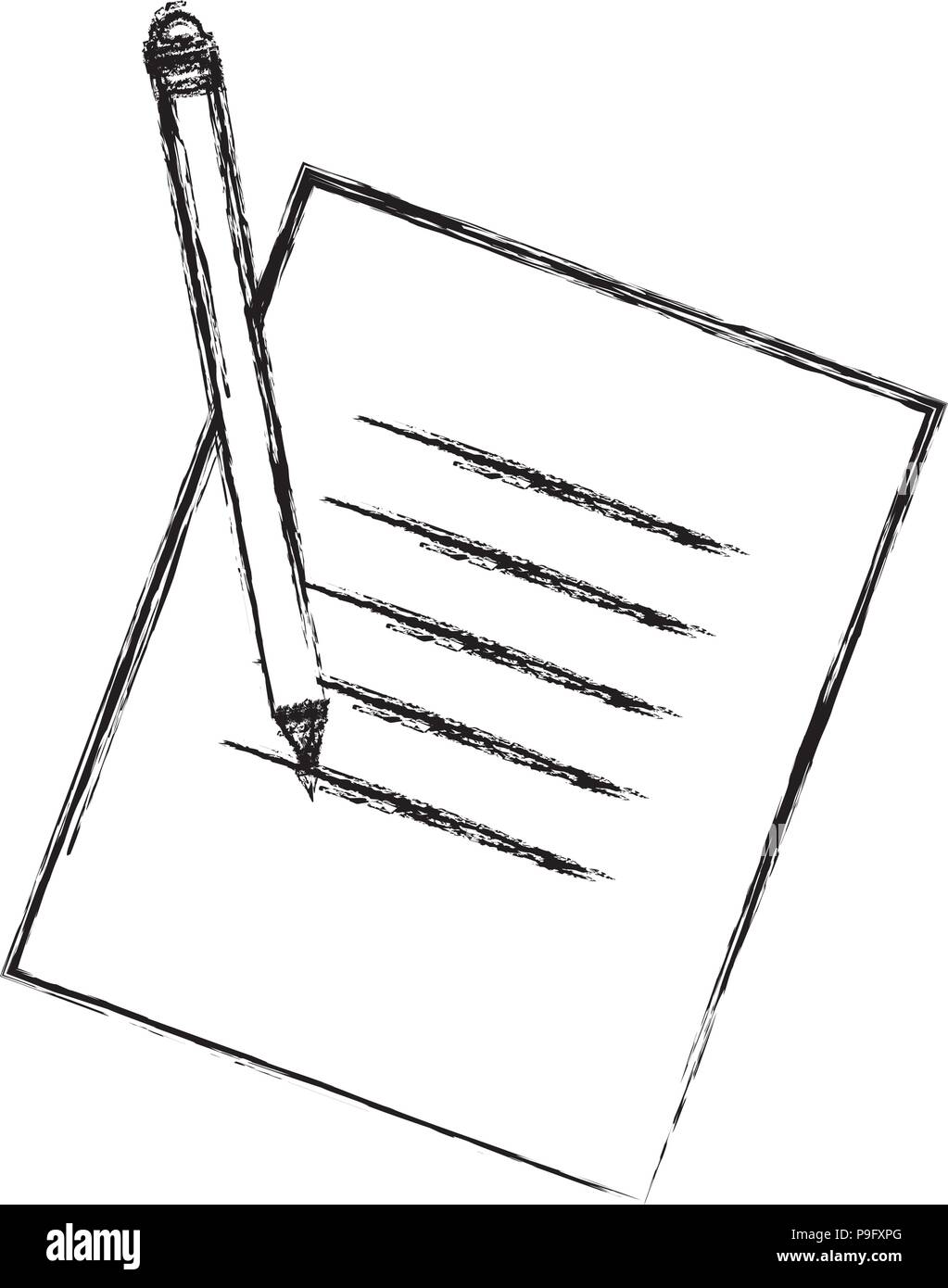 pencil write with documents Stock Vector Image & Art - Alamy