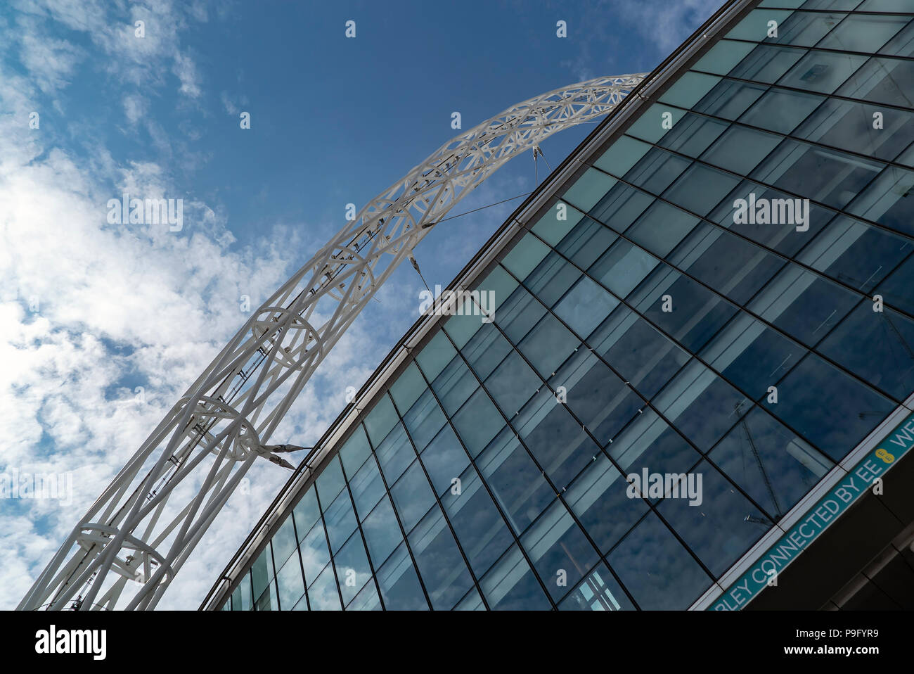 The exterior of Wembley stadium in north London Stock Photo - Alamy