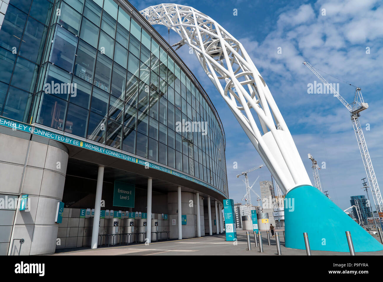 The Exterior Of Wembley Stadium In North London Stock Photo Alamy the-exterior-of-wembley-stadium-in-north-london-stock-photo-alamy