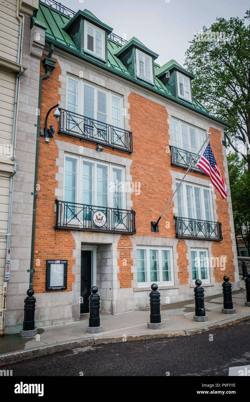 general consulate usa quebec city Stock Photo - Alamy