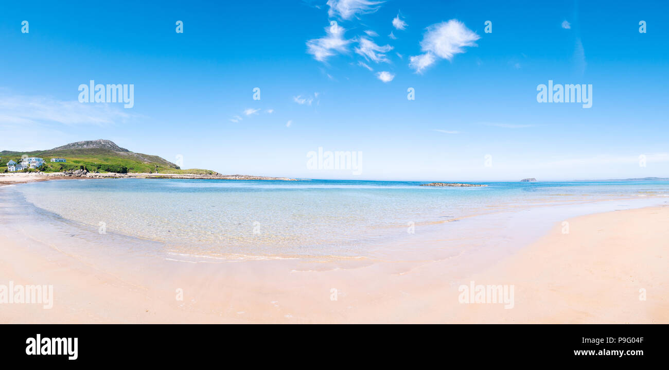 panorama view of summer donegal beach,Ireland Stock Photo - Alamy