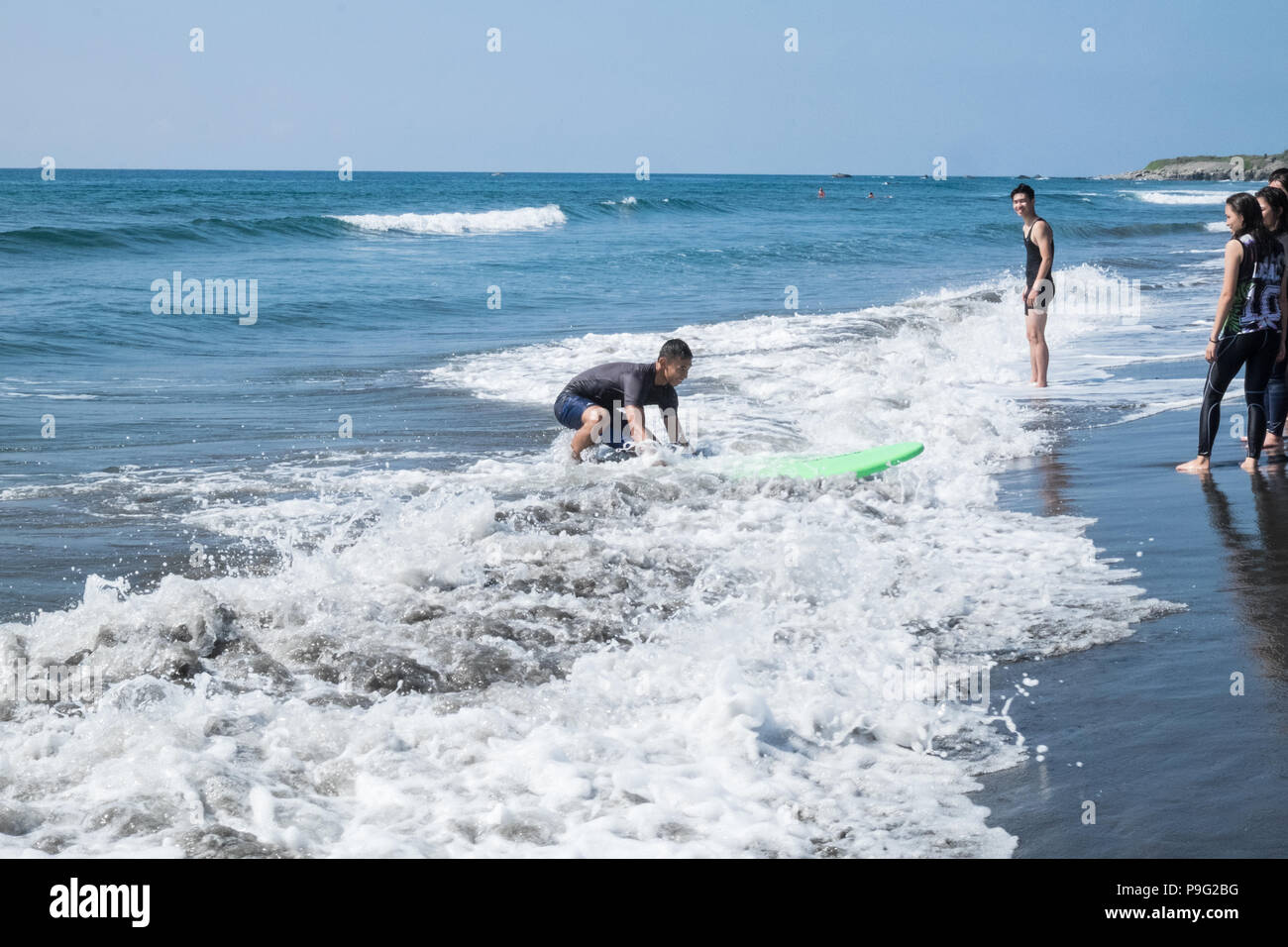 Dulan beach,Surfing,surfboards,lesson,on,coast,beach,near,Taitung,East ...
