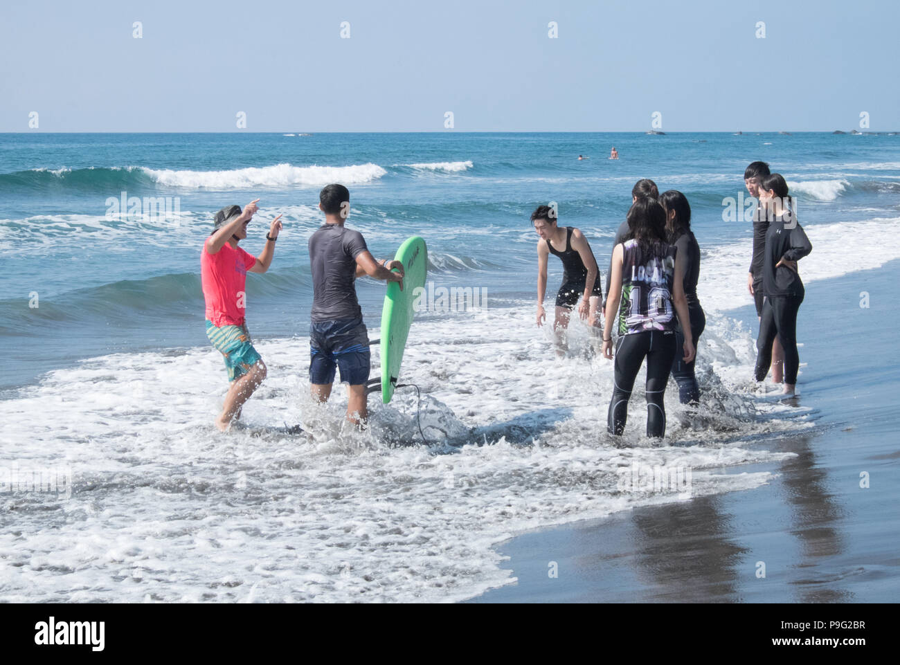 Dulan beach,Surfing,surfboards,lesson,on,coast,beach,near,Taitung,East ...
