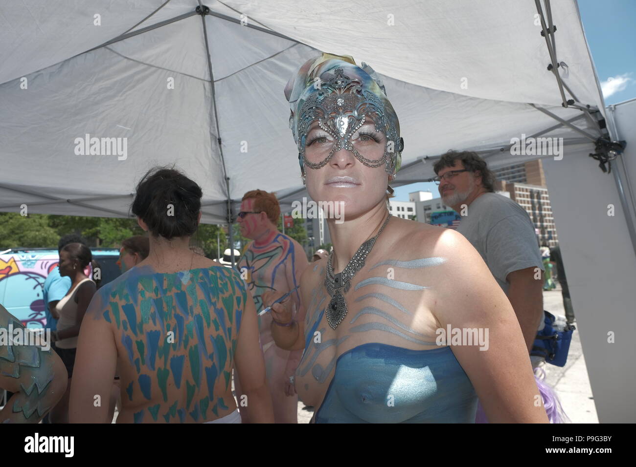 2018 Mermaid Parade in Coney Island Featuring: Atmosphere Where ...