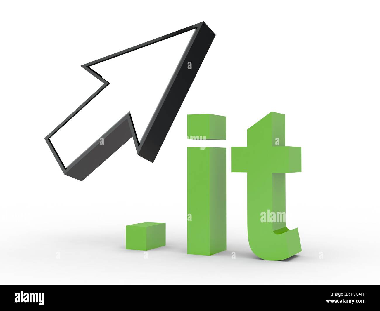 Website Domain Name Address endings with arrow Stock Photo - Alamy