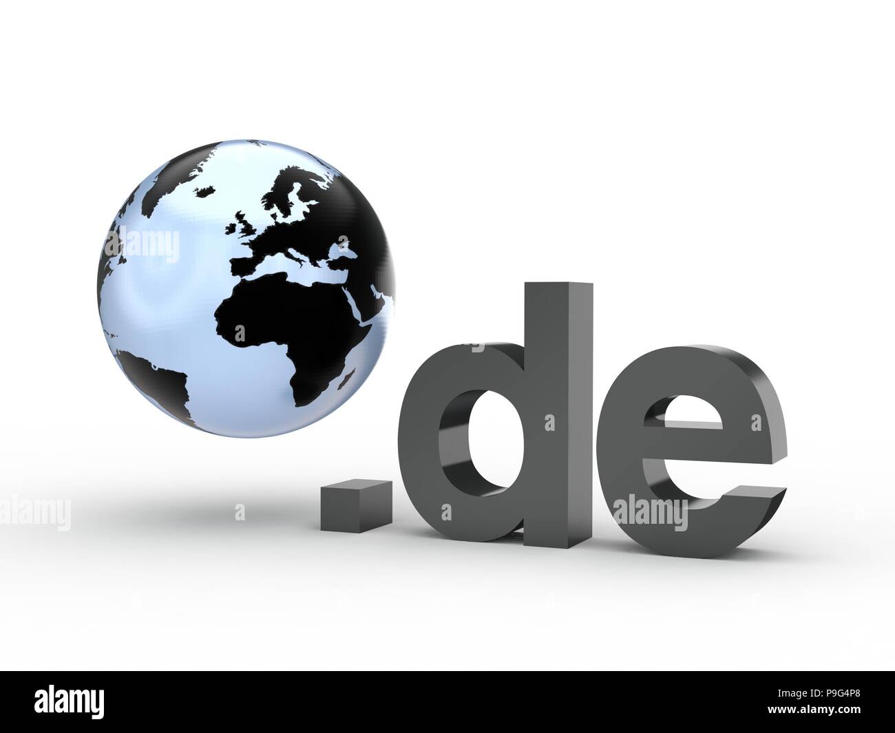 Website Domain Name Address endings with globe Stock Photo - Alamy