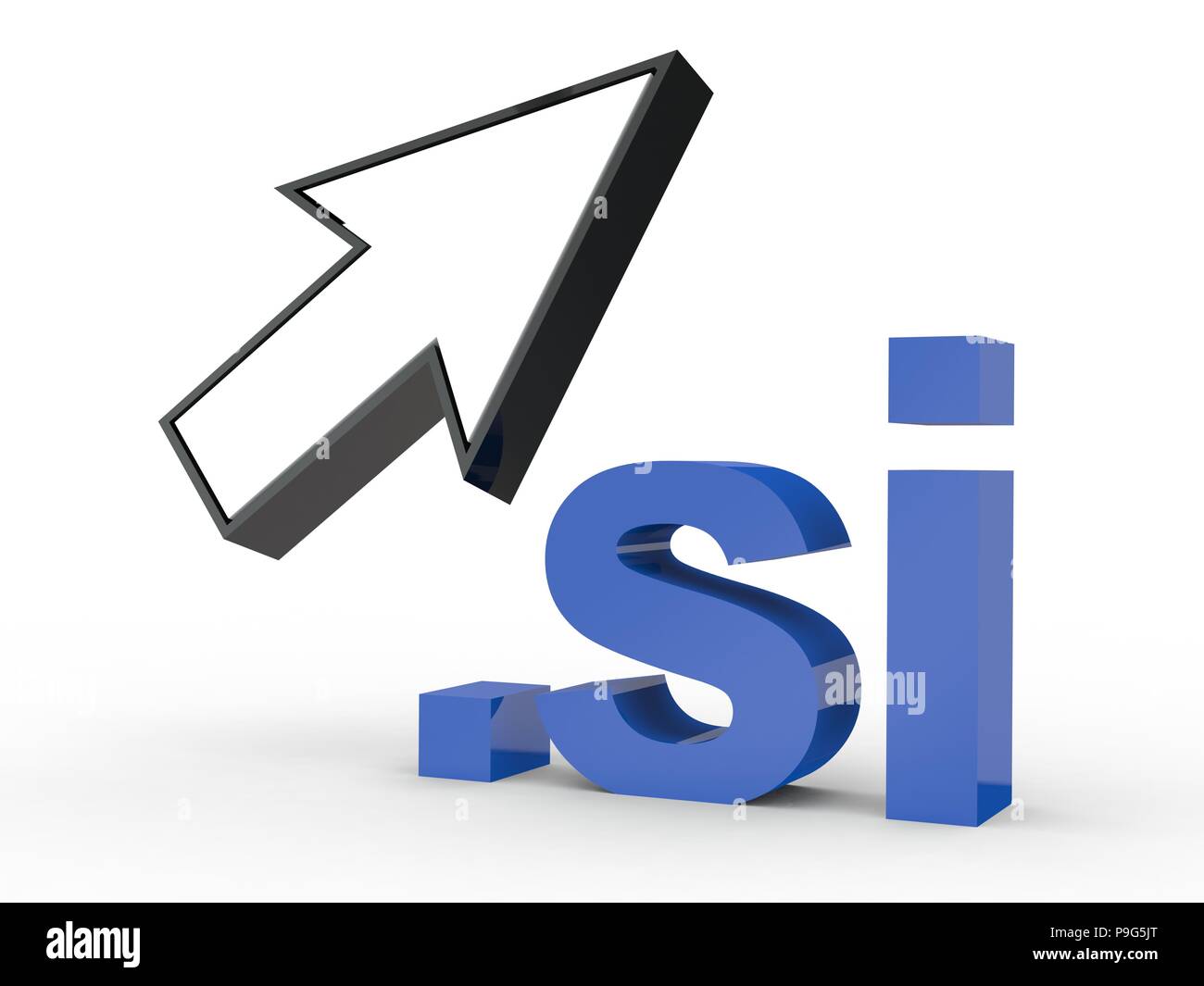 Website Domain Name Address endings with arrow Stock Photo - Alamy