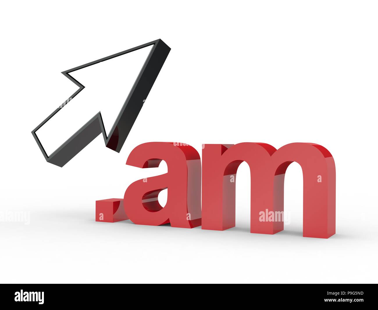 Website Domain Name Address endings with arrow Stock Photo - Alamy