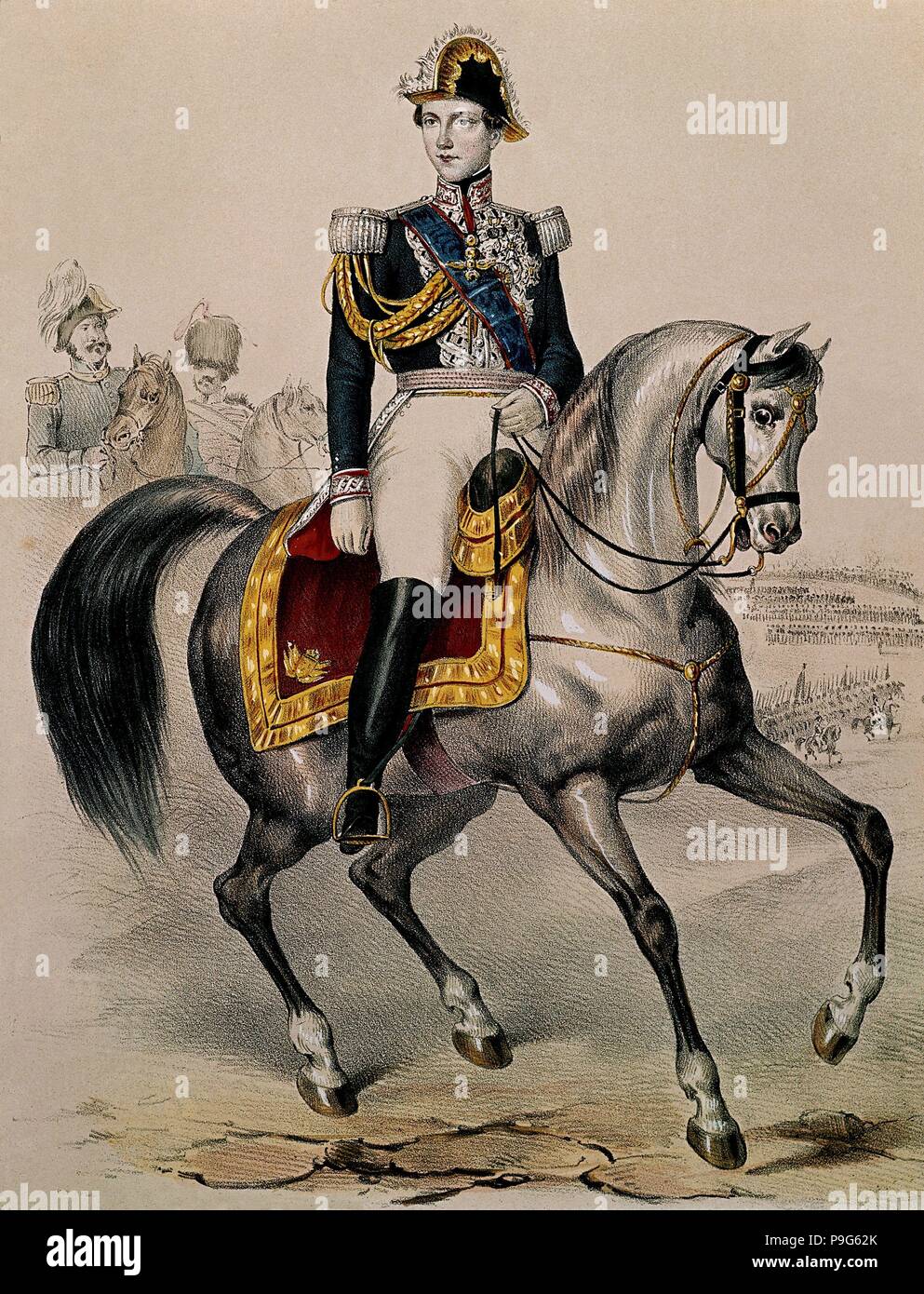 EL PRINCIPE FRANCISCO DE BORBON - GENERAL DE BRIGADA - 1851. Location ...