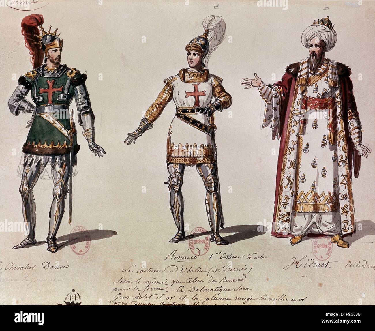 VESTUARIO PARA 'LA ARMIDA' DE GLUCK. Location: MUSEO DE LA OPERA ...