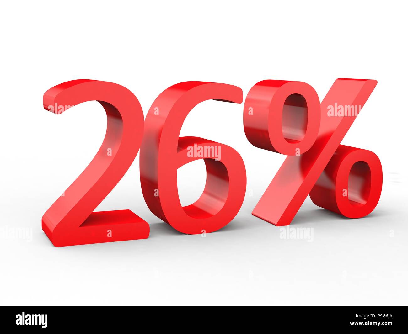 26 Percent Discount Red 3d Numbers On Isolated White Background Stock 26-percent-discount-red-3d-numbers-on-isolated-white-background-stock